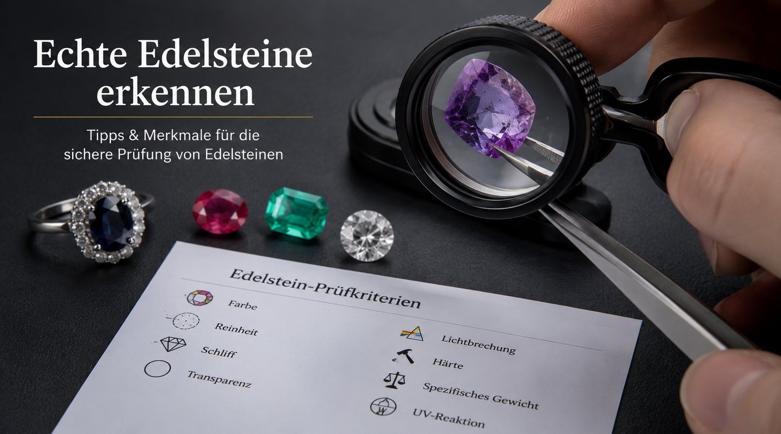 Echte Edelsteine erkennen: Tests & Fälschungen | Edelsteine-24